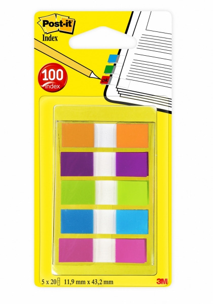 Post-It Index Tira con 12 Packs de 5 Dispensadores con 20 Marcadores ...